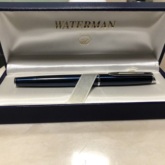 Waterman | Office | Sold Waterman Expert Lacquer Rollerball Blue And ...